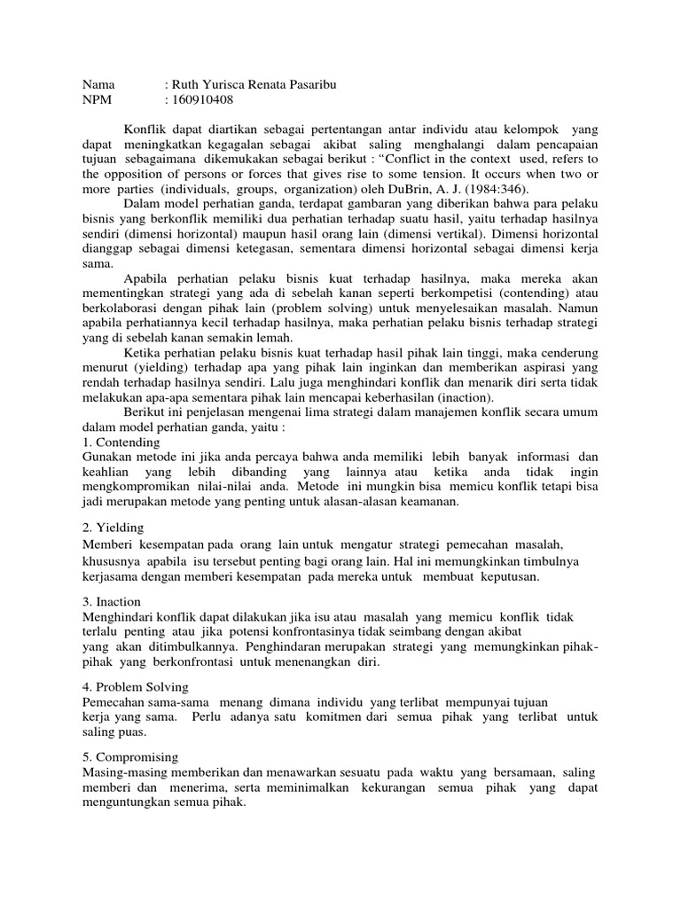 Dual Concerns Model | PDF