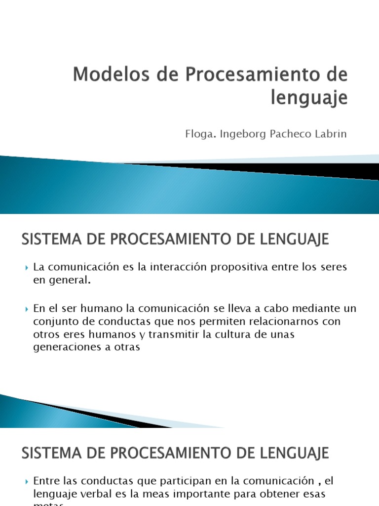 Modelos de Lenguaje | PDF | Fonología | Palabra
