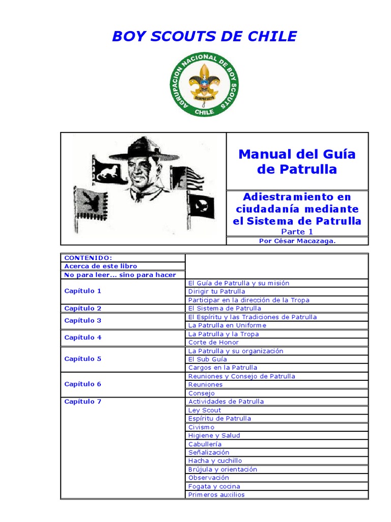 Manual Del Guia de Patrullas PDF | PDF | Exploración | Movimientos ... Manual Del Guia de Patrullas PDF | PDF | Exploración | Movimientos ...