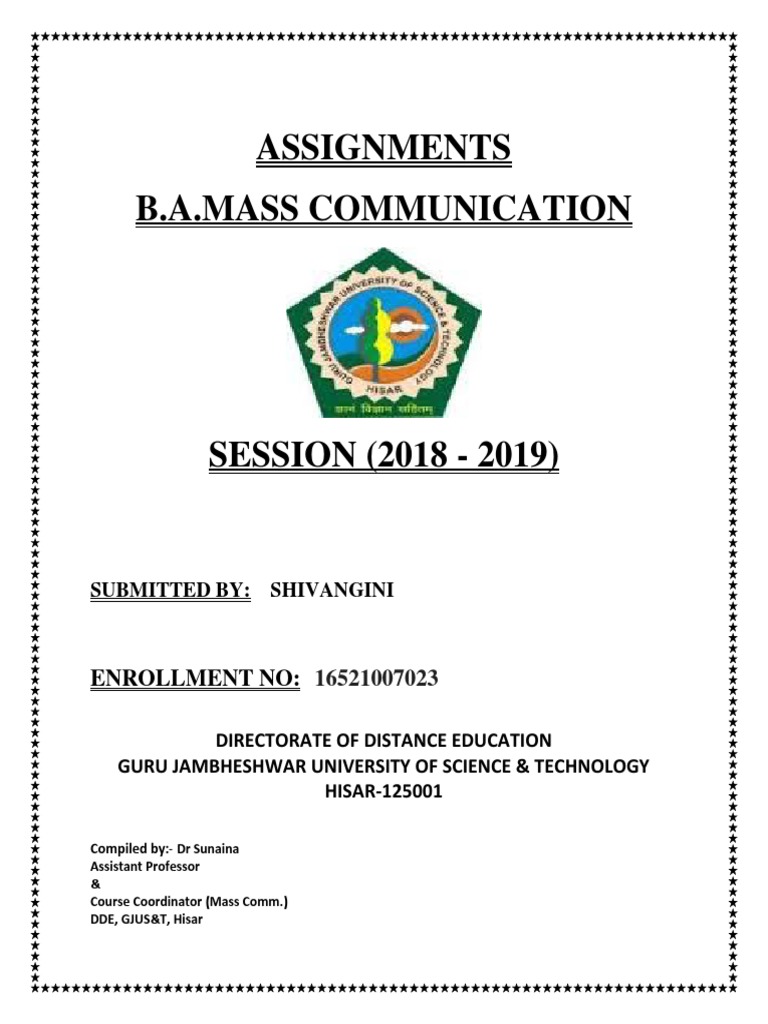 Sample Cover Gju | PDF | Further Education