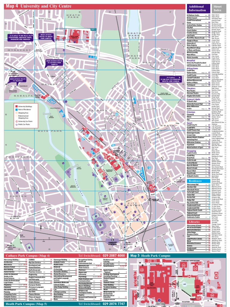 Cardiff University Campus Map Guide | PDF
