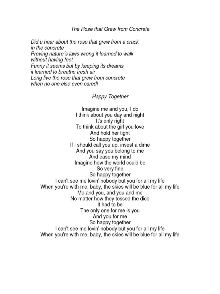 The Rose That Grew From Concrete | PDF