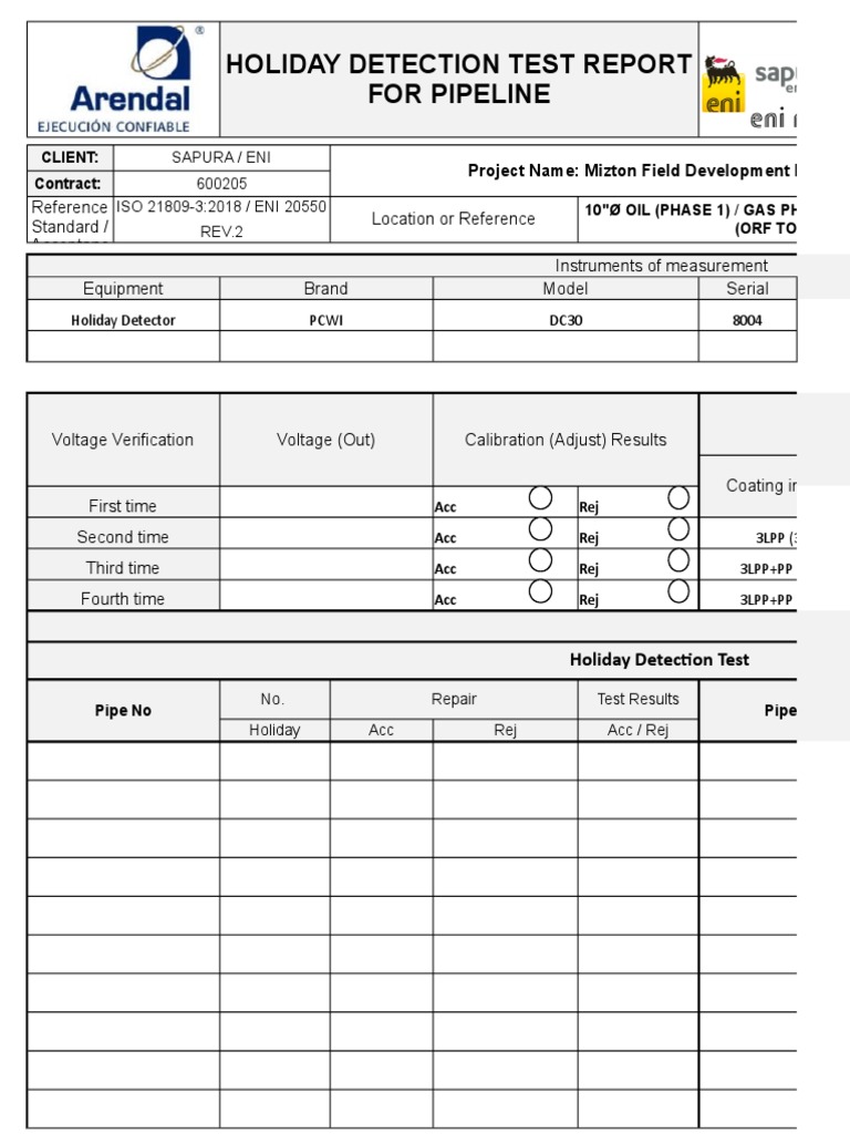 F-CD-15 Holiday Detection Coating Rev. 0 | PDF | Nature
