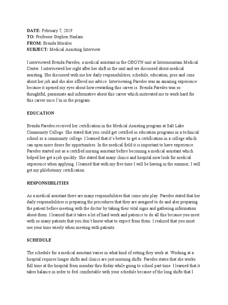 Memo 20report | PDF | Hospital | Patient