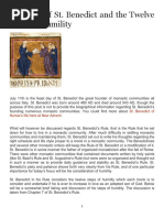 Benedict's Ladder of Humility Sermon | PDF | Humility | Monasticism