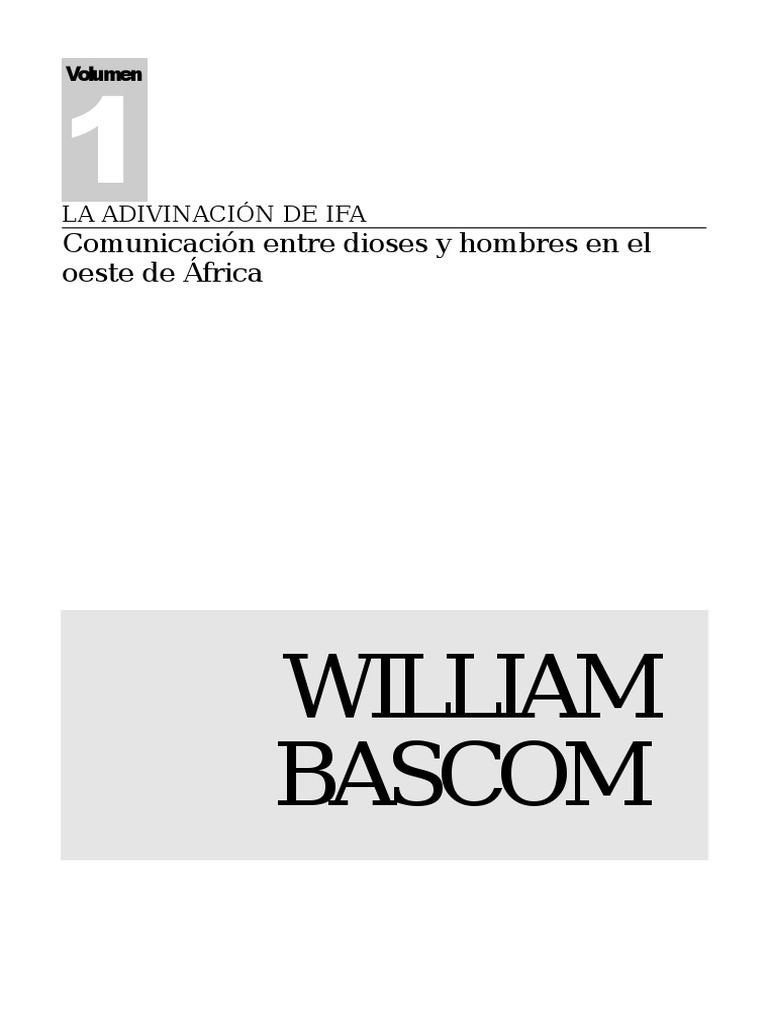 William Bascom IFA | PDF | Religión y creencia