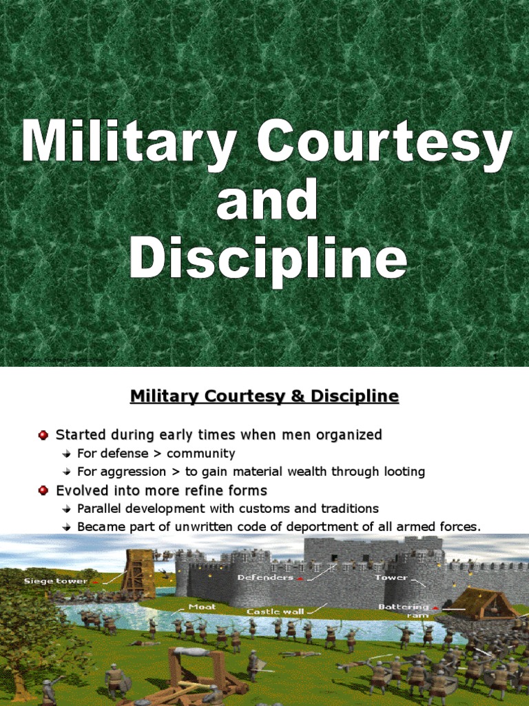 Military Courtesy and Discipline Overview | PDF | Military Science ...