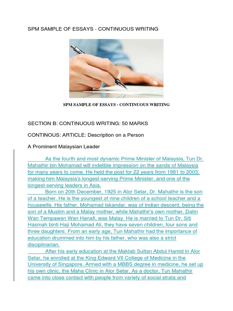 SPM Sample of Essays | PDF | Air Pollution | Social Networking Service