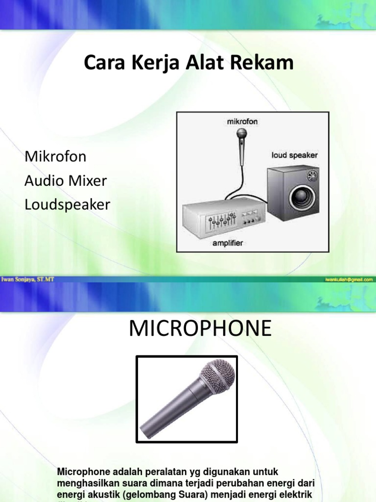 Cara Kerja Alat Rekam | PDF