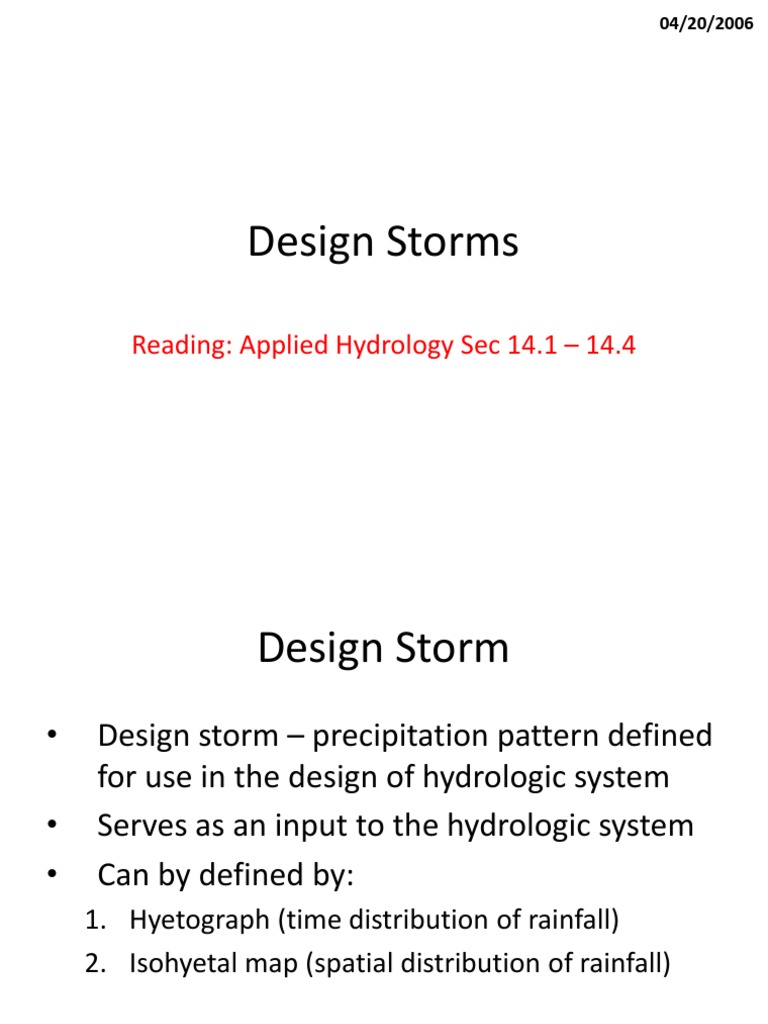 Design Storms | PDF | Flood | Contour Line