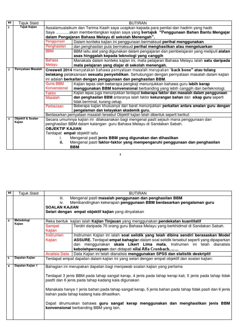 Teks Pembentangan | PDF