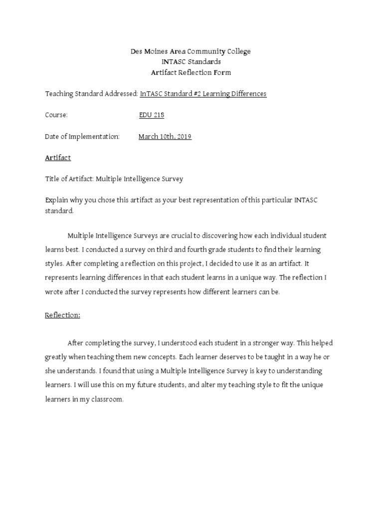 Artifact Reflection 2 | PDF