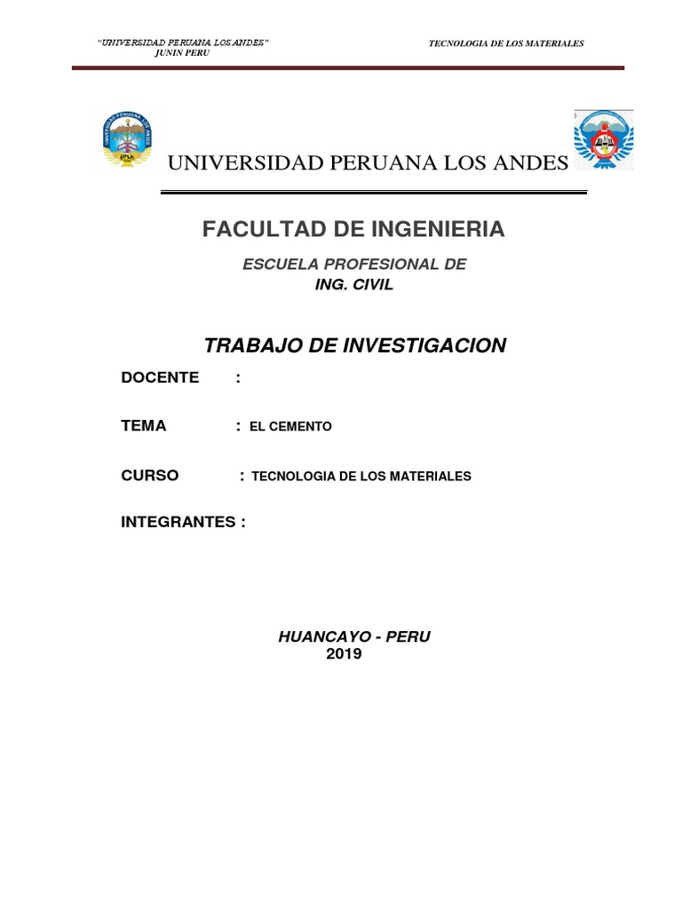 Fabricacion de Cemento PDF | PDF | Cemento | Hormigón