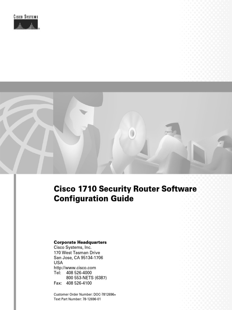 Cisco 1710 Security Router Software Configuration Guide: Corporate ...