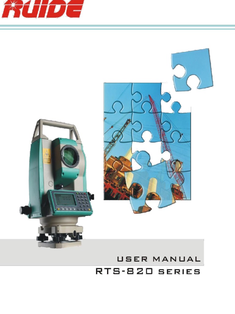 Manual Estacion Total Ruide 820 en Español PDF | Descargar gratis PDF | Tornillo | Aluminio