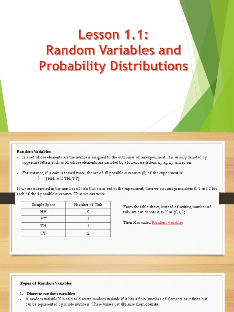 Stat LC No 1 | PDF | Random Variable | Probability Distribution