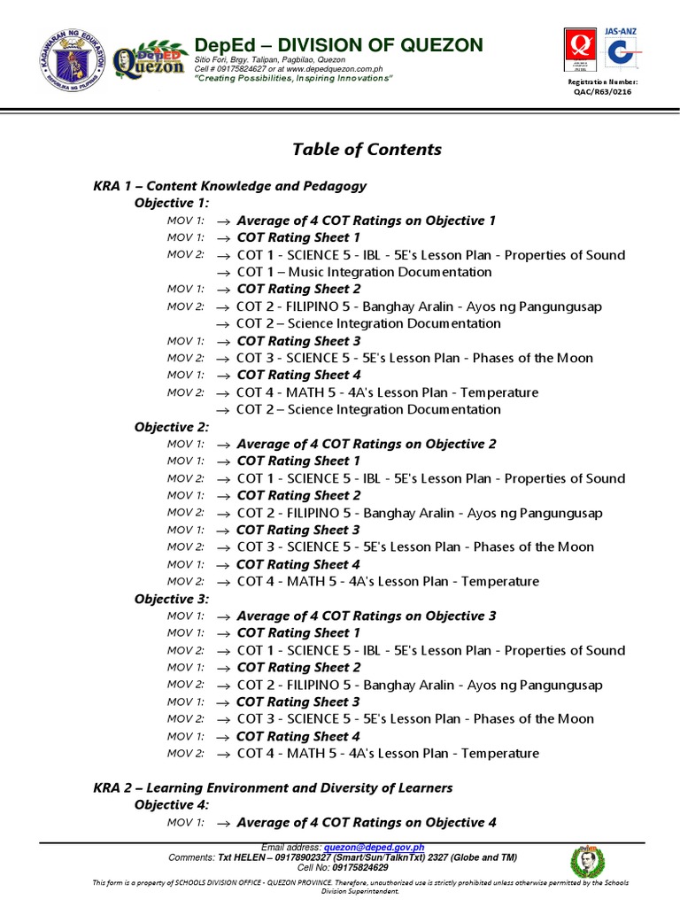 Deped - Division of Quezon: Mov 1: Mov 1: Mov 2: Mov 1: Mov 2: Mov 1 ...