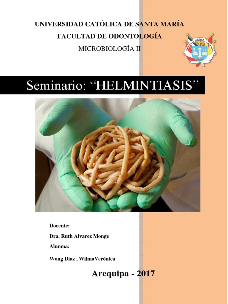 HELMINTIASIS Final Vero | PDF | Especialidades Medicas | Medicina CLINICA