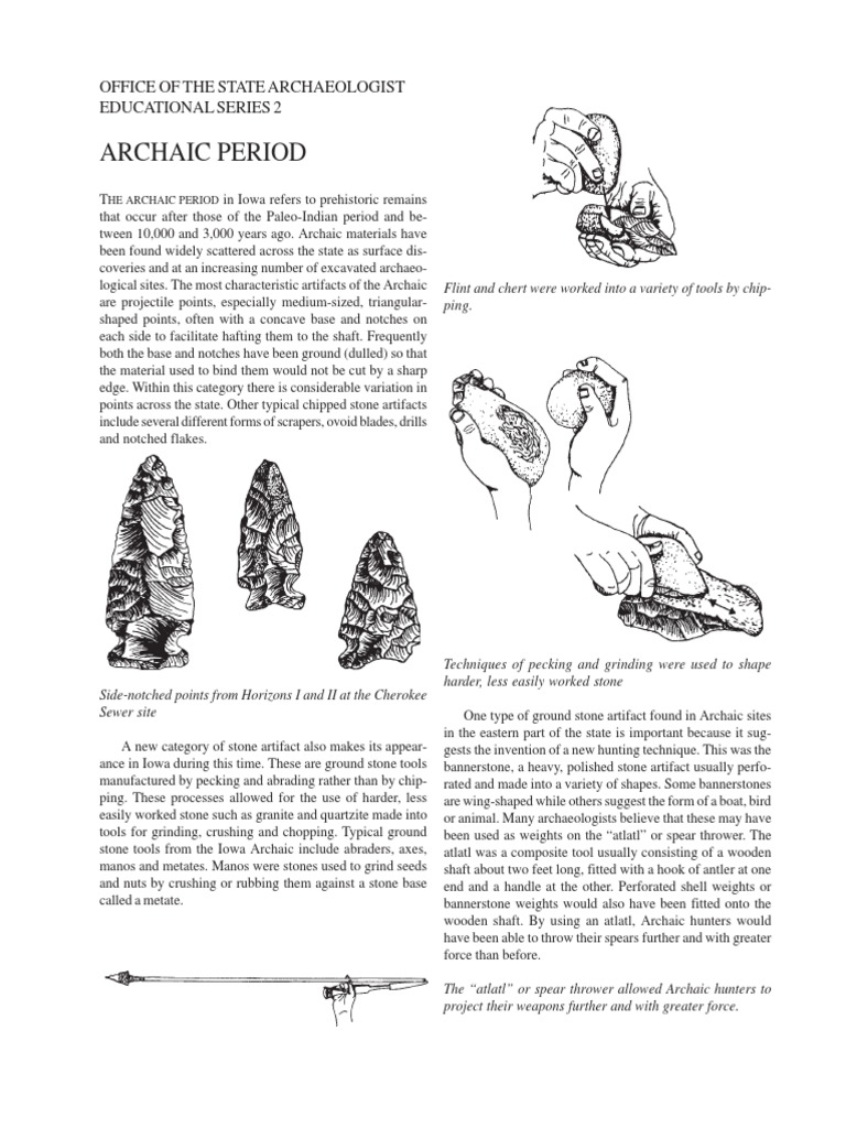 Iowa Archaic Period Artifacts and Culture | PDF | Archaeology | Nature