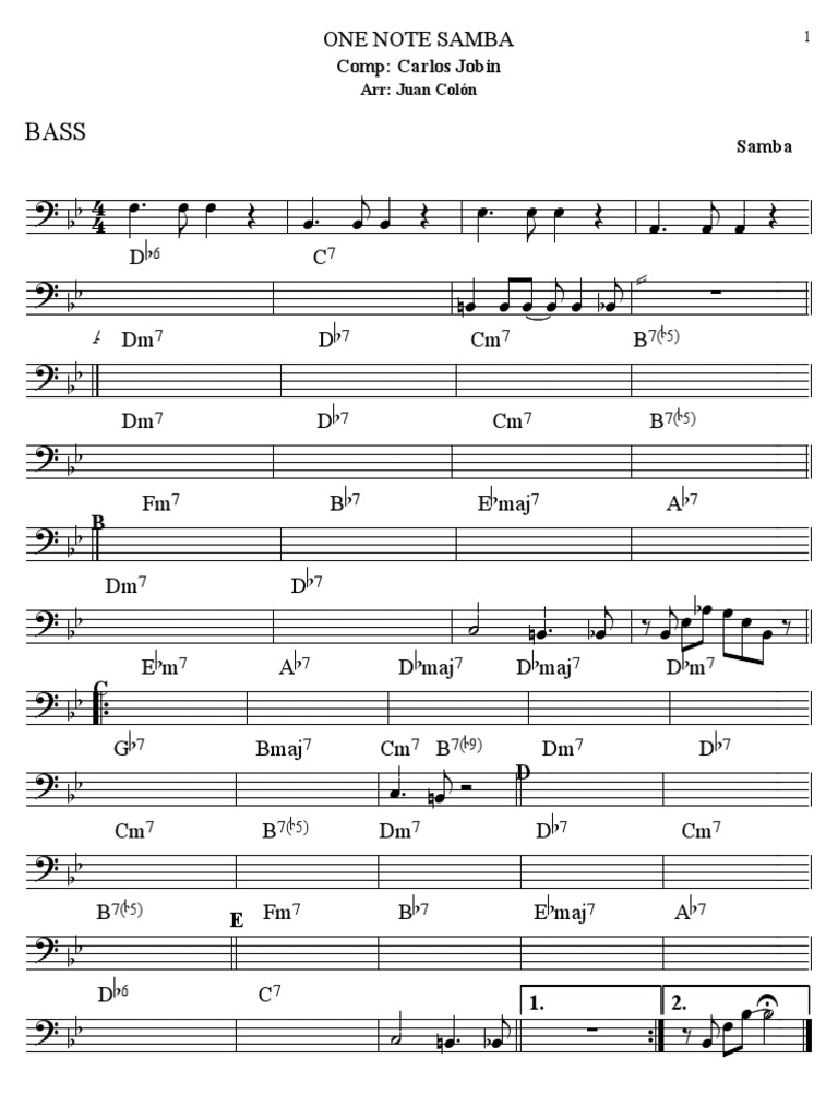PDF Samba Bass PDF | PDF