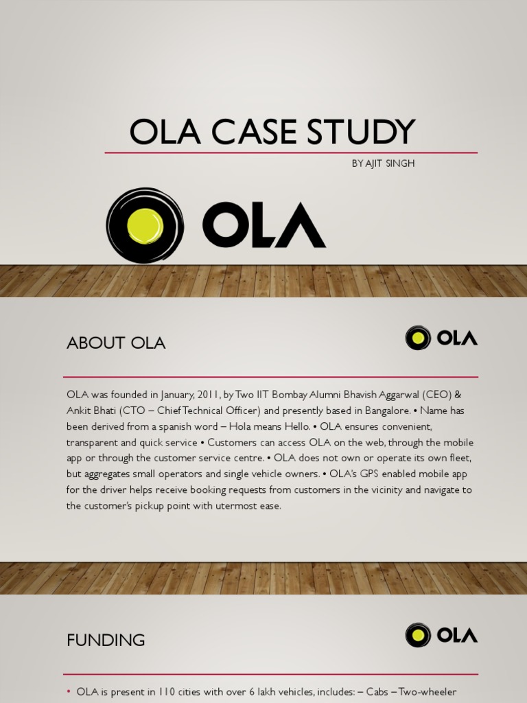 Ola Case Study | PDF | Taxicab | Car