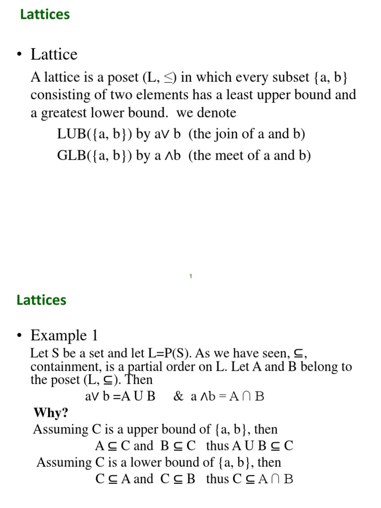 2 Lattices | PDF | Boolean Algebra | Teaching Mathematics