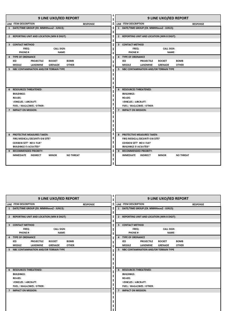 9line Uxo Ied | Download Free PDF | Improvised Explosive Device ...