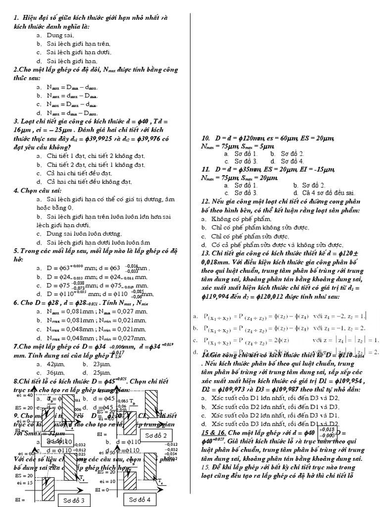 (123doc) - Dung-Sai-Ky-Thuat-Do-Cau-Hoi-Trac-Nghiem PDF | PDF