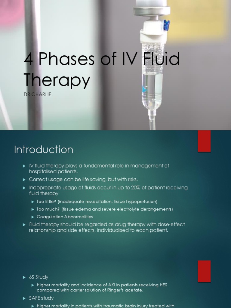 4 Phases of IV Fluid Therapy Final | PDF | Shock (Circulatory) | Major ...