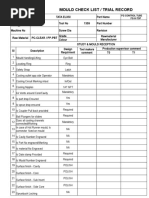 Process Parameter Sheet | PDF