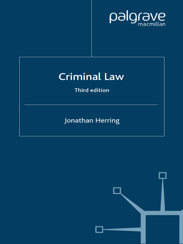 1herring Jonathan Criminal Law PDF | PDF | Manslaughter | Assault