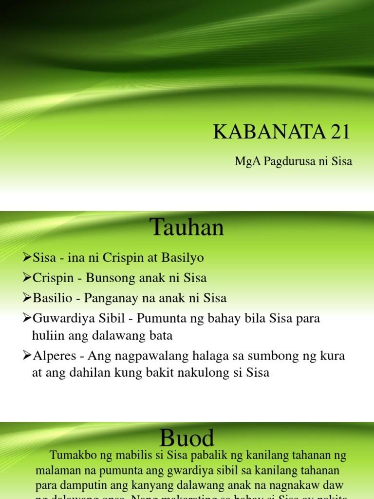 Kabanata 21 | PDF