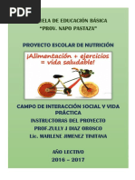 Proyecto Escolar de Alimentación Saludable | PDF | Cereales | Alimentos