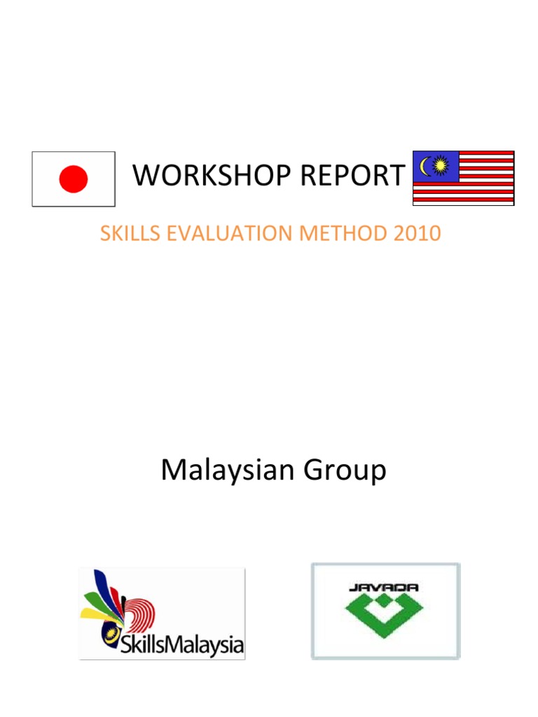 Workshop Report: Skills Evaluation Method 2010 | PDF | Evaluation ...