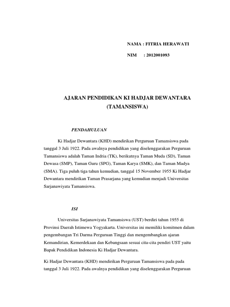 Universitas Sarjanawiyata Tamansiswa | PDF | Perjalanan