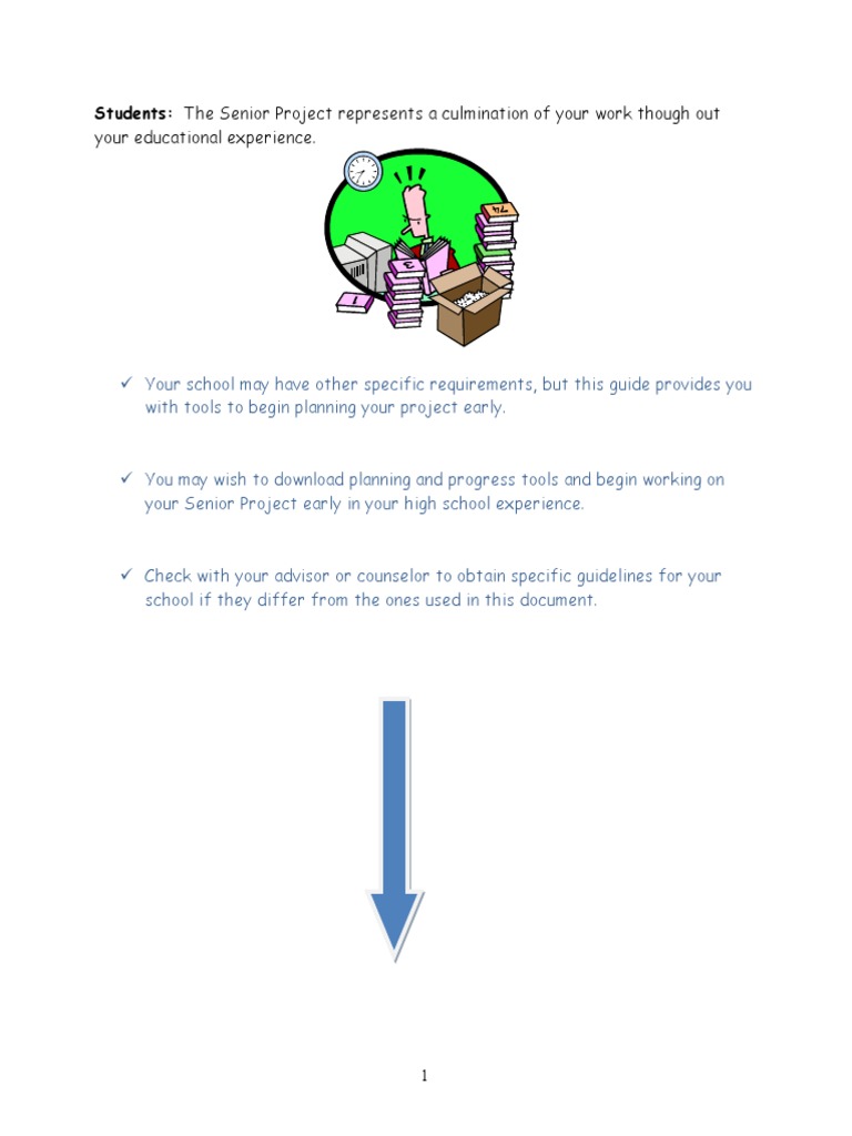 Senior Project Guide | PDF | Rubric (Academic) | Mentorship