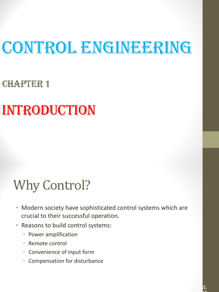 Introduction Pdf Control Theory Control System