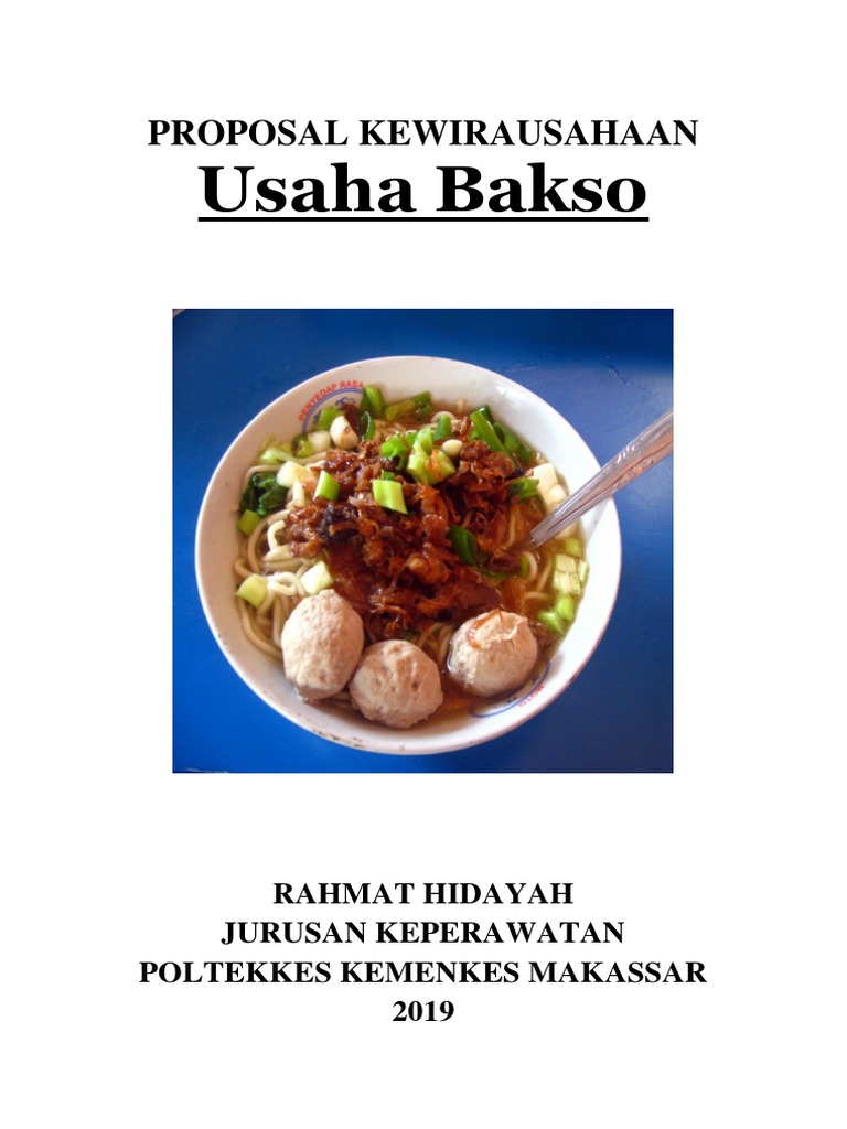 Proposal Usaha Bakso Berastagi | PDF