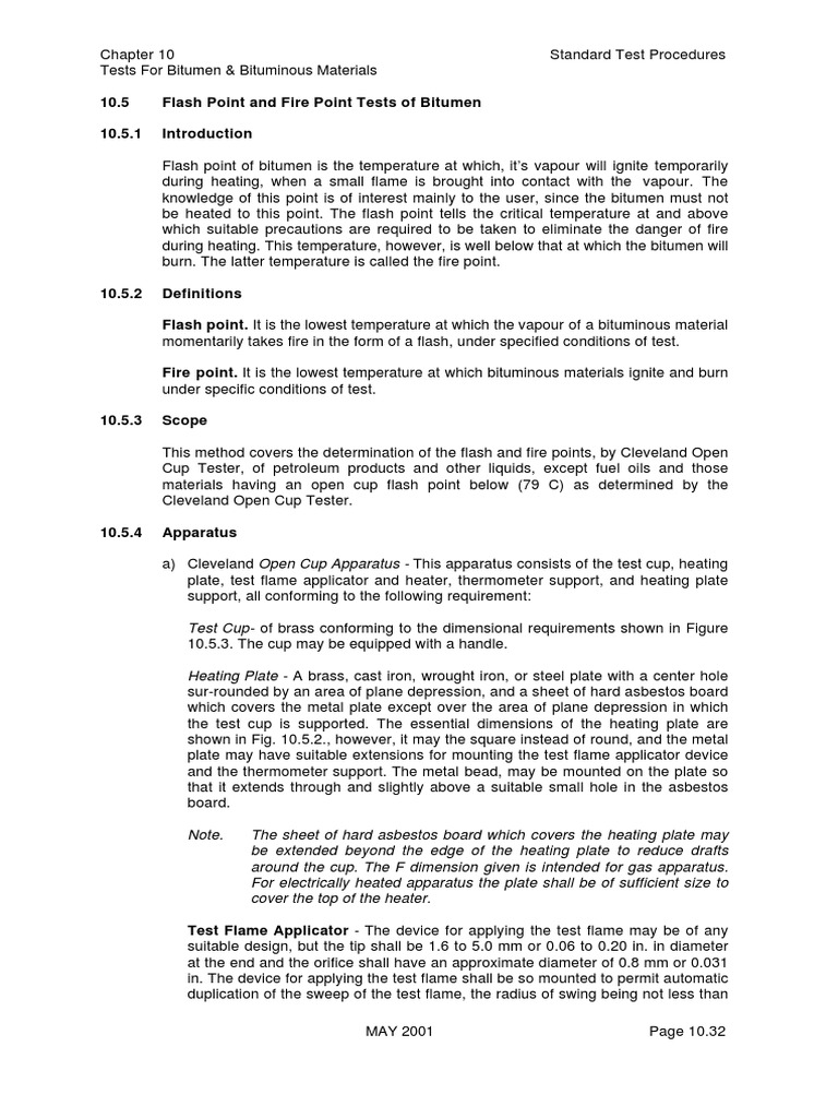 Bitumen Flash and Fire Point Testing | PDF | Building Engineering ...