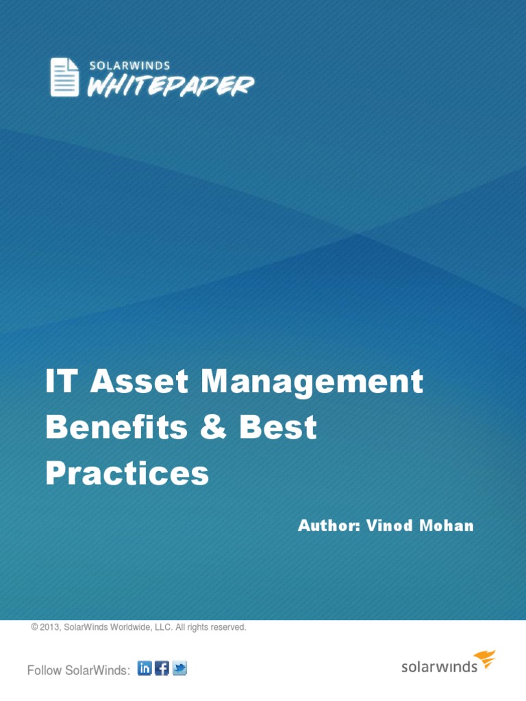IT Asset Management Benefits Best Practices | PDF | Itil | Asset Management