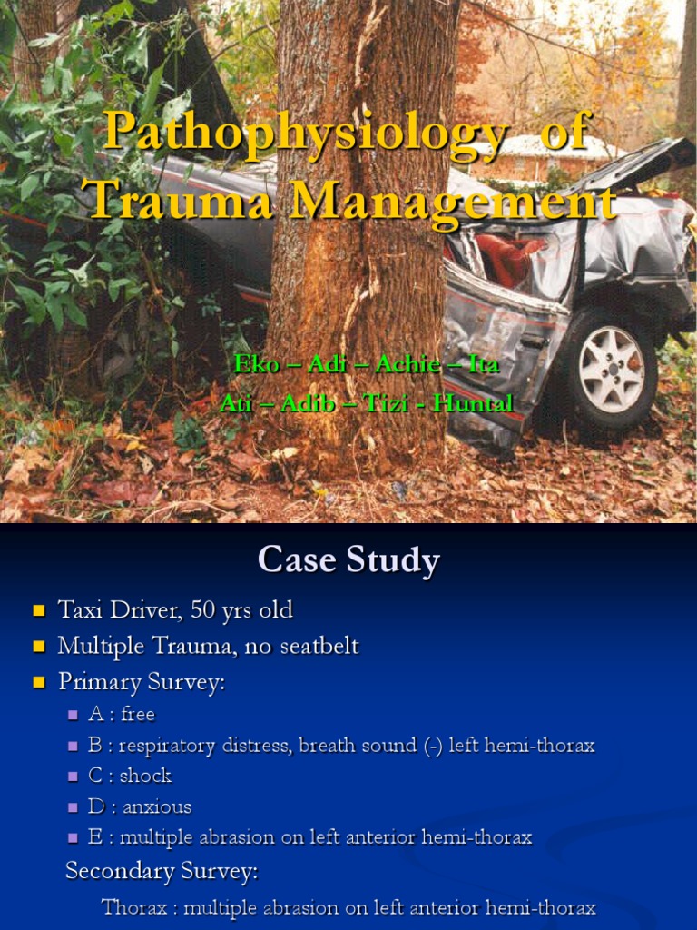 Pathophysiology of Trauma Management | PDF | Thorax | Major Trauma
