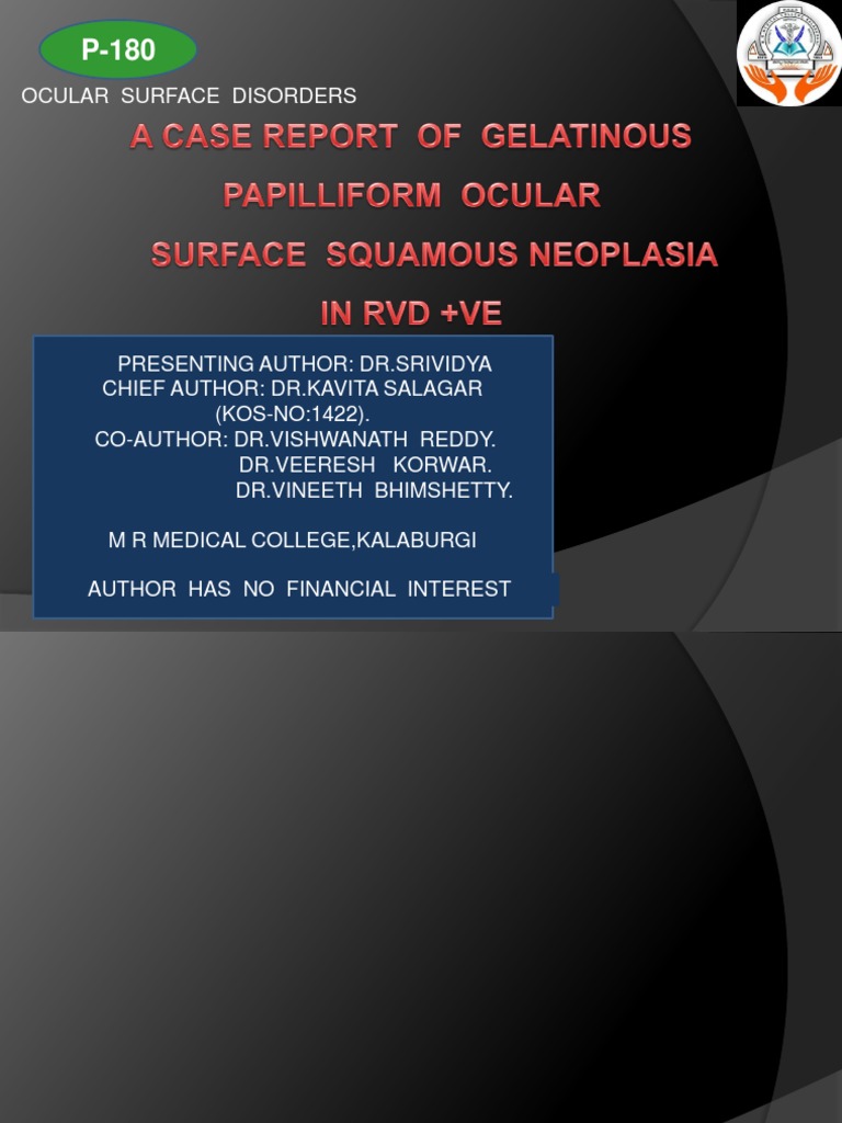 Poster PPT Ossn | PDF | Neoplasms | Human Eye