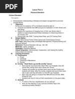 Detailed Lesson Plan (Cheerdance) | PDF | Cheerleading | Dances