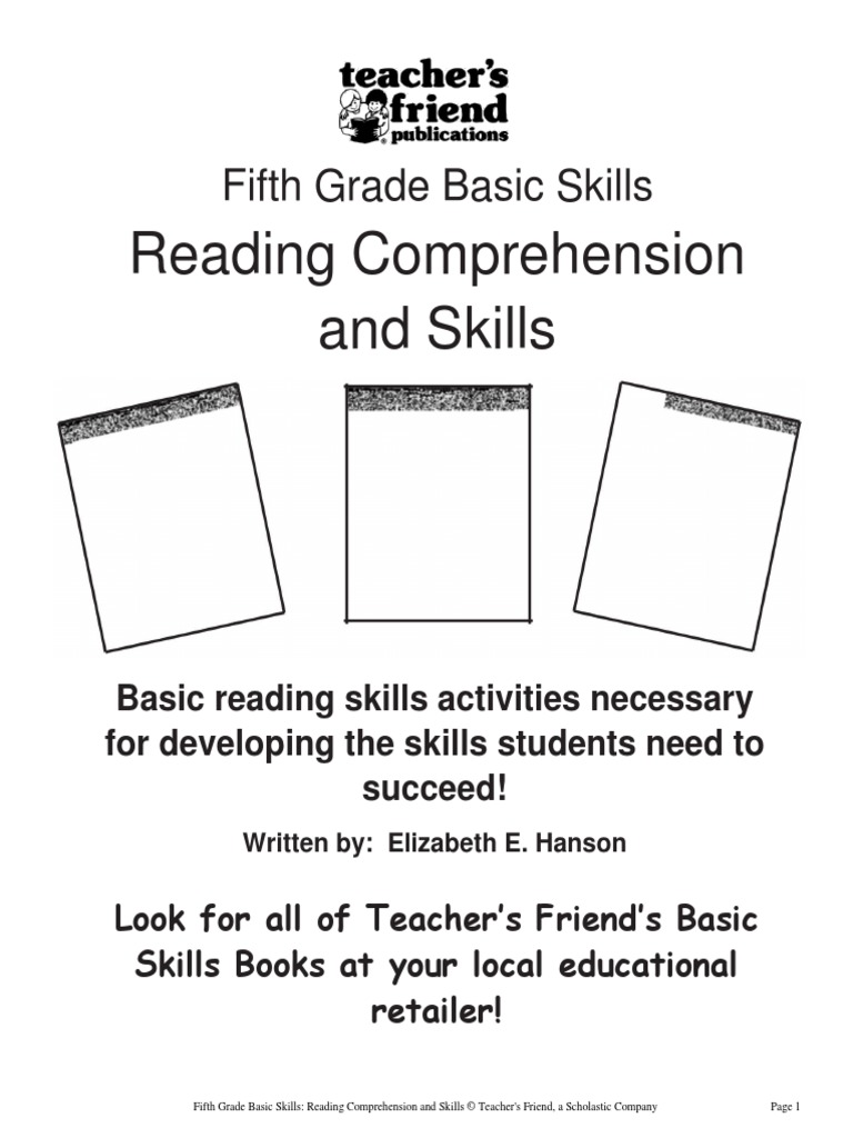 Reading Comprehension and Skills: Fifth Grade Basic Skills | PDF ...