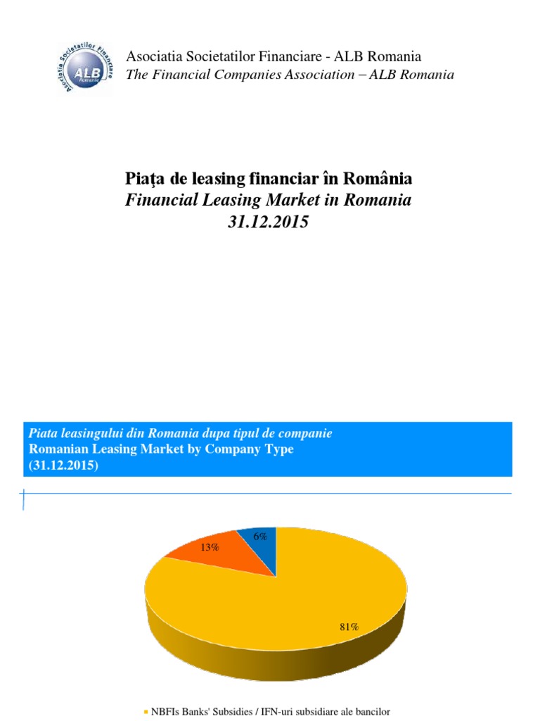 Romanian Leasing Market | PDF | Romania | Lease