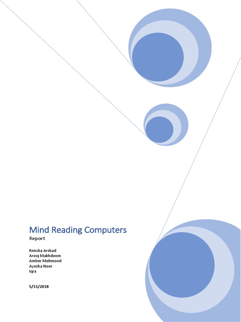 Mind Reading Computers Report | PDF | Mind | Electroencephalography