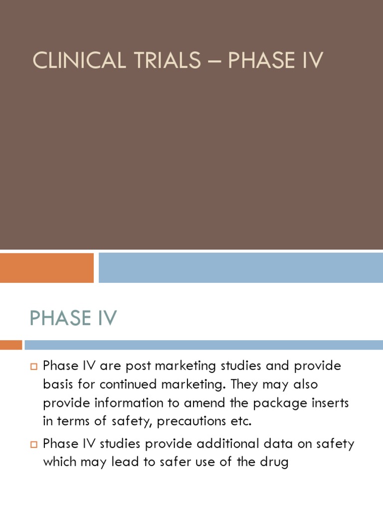 Introduction To Clinical Trials | PDF | Phases Of Clinical Research ...