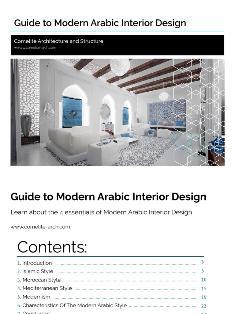 Modern Arabic Interior Design Guide | PDF | Interior Design | Arabic