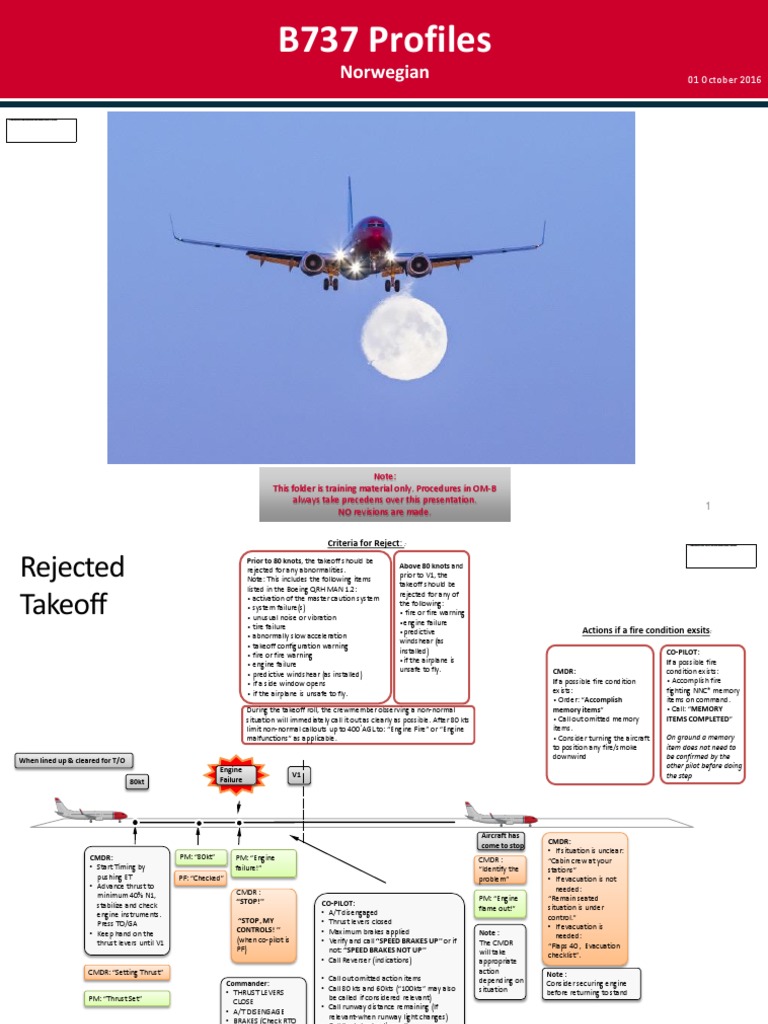 B738 NAX Profiles Generic | PDF | Aerospace | Aviation Safety