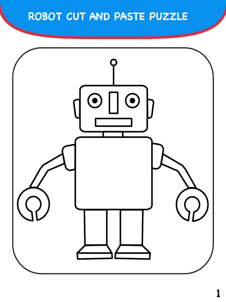 Robot Cut and Paste Activity | PDF